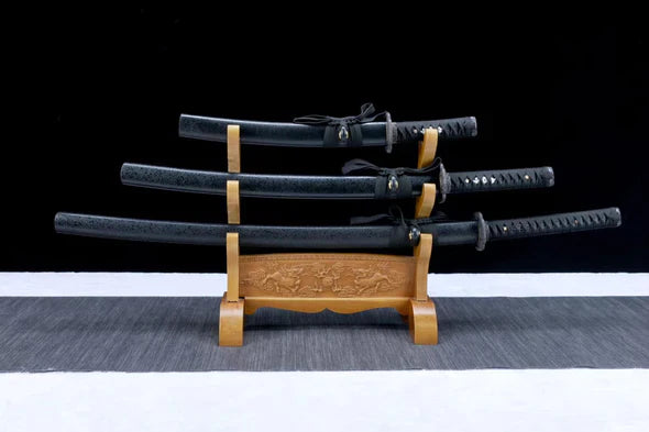 Pack Katana & Tanto & Wakizashi - Kuro - Acciaio al carbonio 1075 – Katana Italia